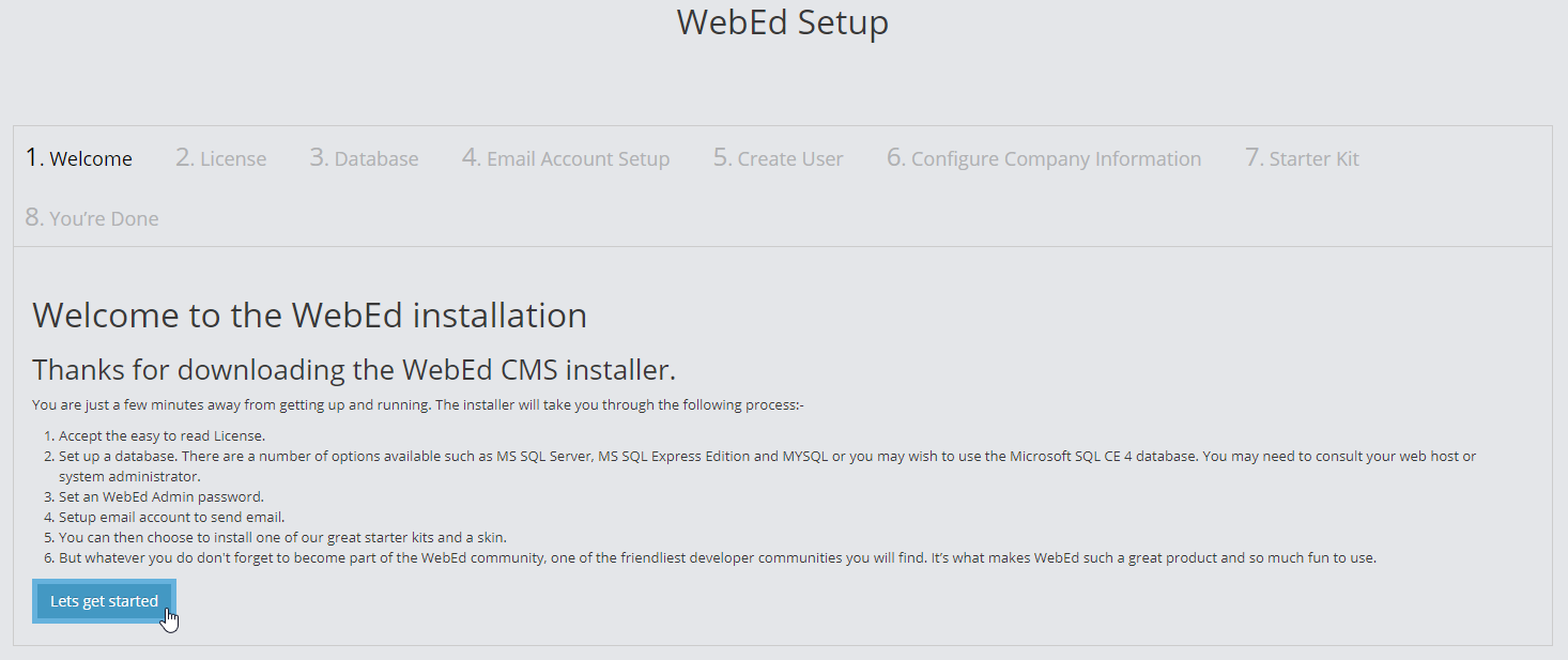 WebEd Cloud User Guide - Installation Guide